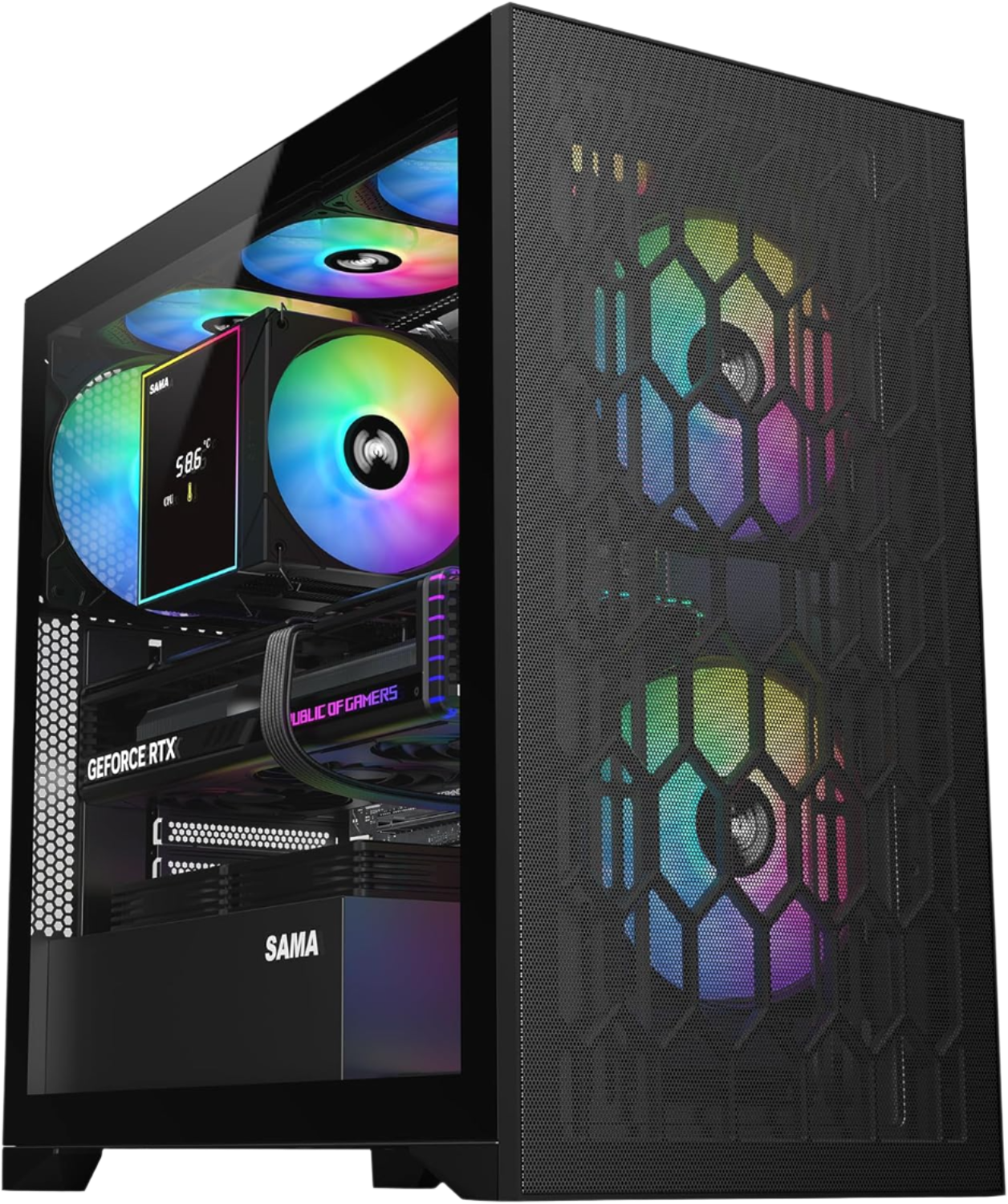 SAMA V Mesh Mid-Tower PC Case – Alexandria Customs